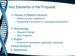 How to write a research proposal | PPT