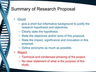 How to write a research proposal | PPT