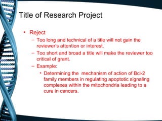How to write a research proposal | PPT