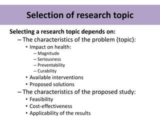 How to write a research proposal | PPTX