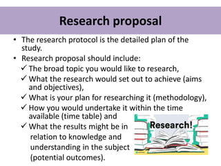 How to write a research proposal | PPT