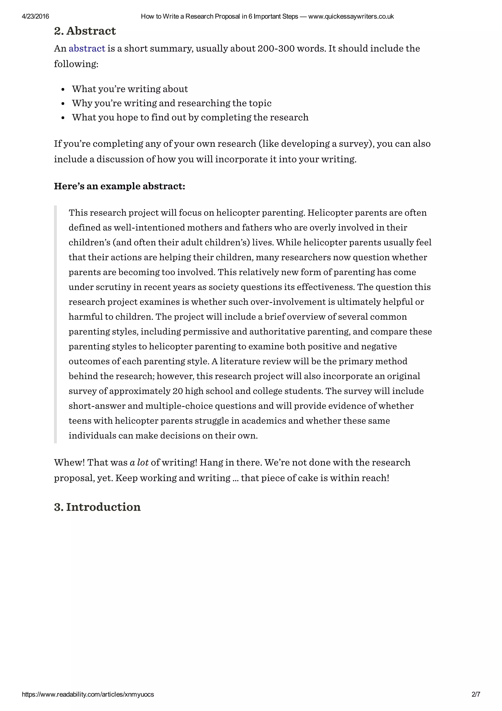 How to write a research proposal in 6 important steps — www ...
