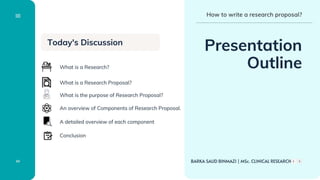 How to write a research proposal ppt by barka binmazi | PPT