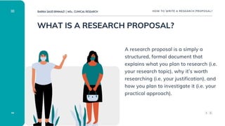 How to write a research proposal ppt by barka binmazi | PPT