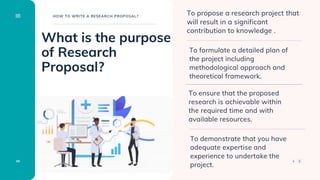 How to write a research proposal ppt by barka binmazi | PPT