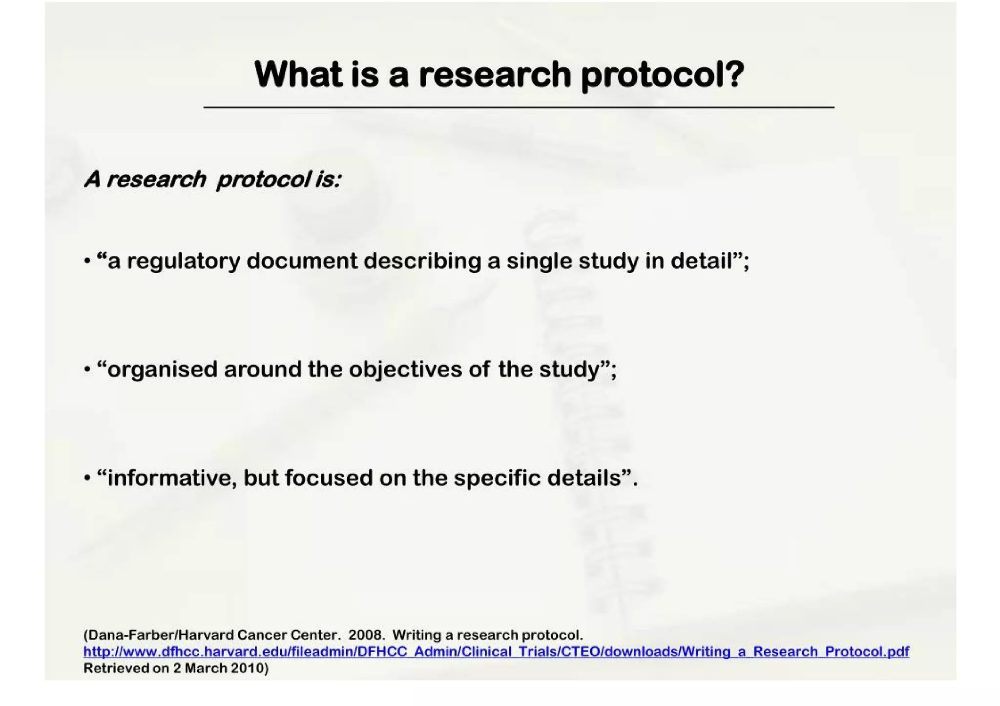 How To Write A Research Protocol | PDF