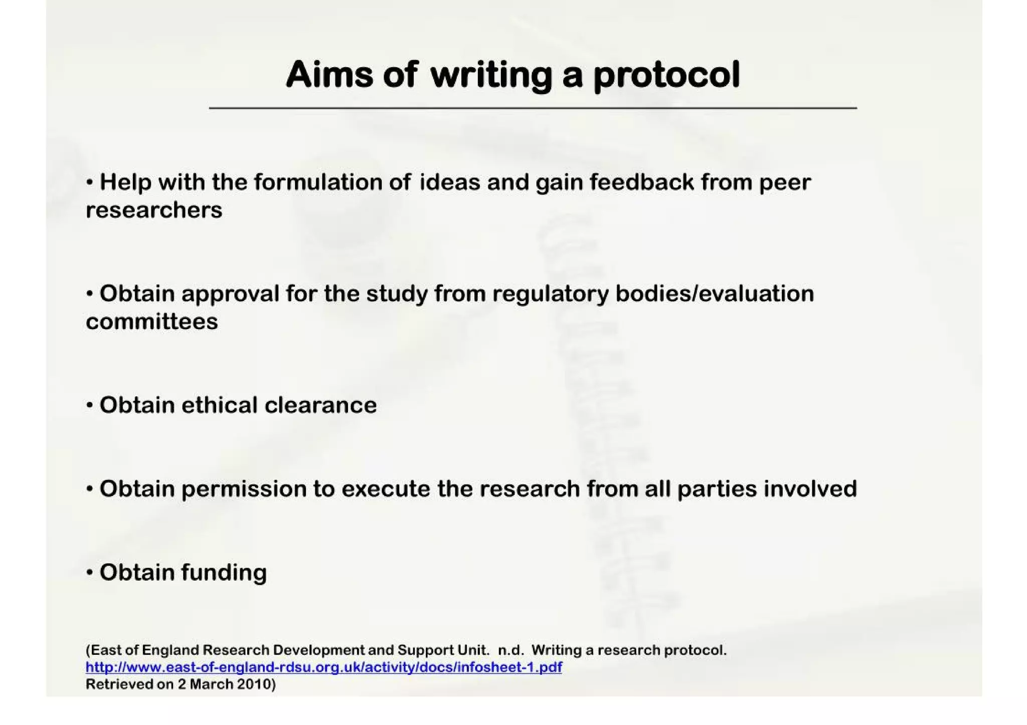 How To Write A Research Protocol | PDF
