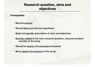 How To Write A Research Protocol | PPT