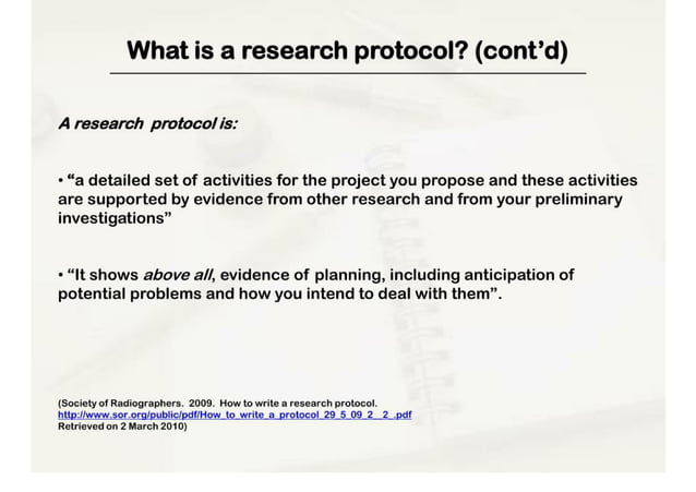 How To Write A Research Protocol | PDF