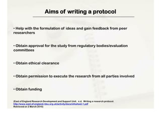 How To Write A Research Protocol | PPT