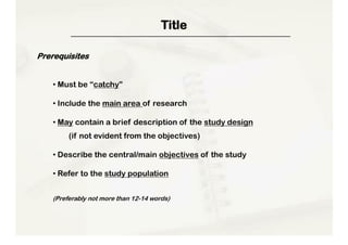 How To Write A Research Protocol | PPT