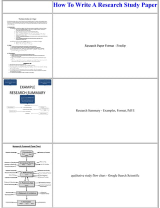 How To Write A Research Study Paper | PDF