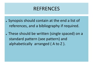 How to write a research synopsis | PPTX