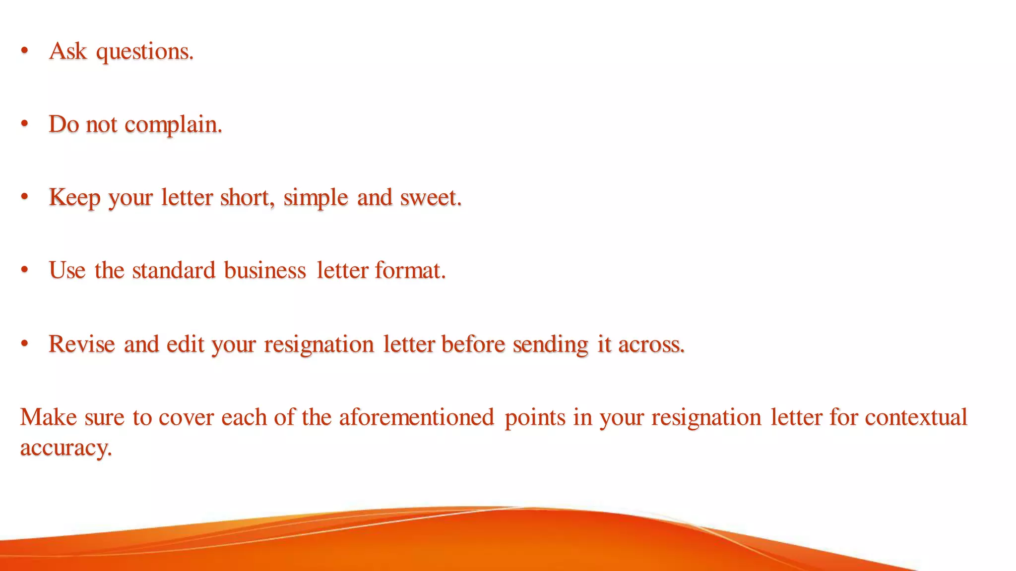 How to write a resignation letter? | PDF