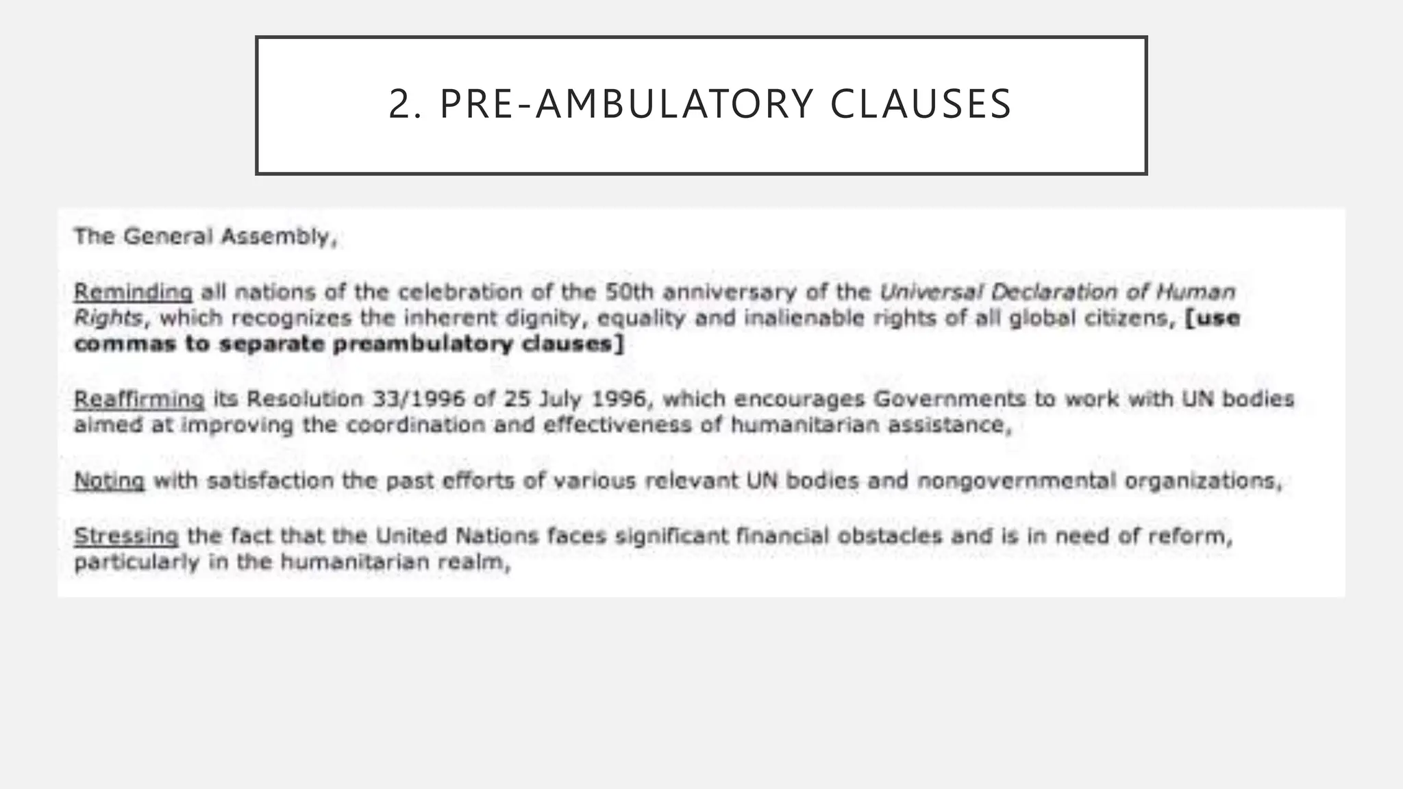 How to Write a Resolution for MUN | PPTX