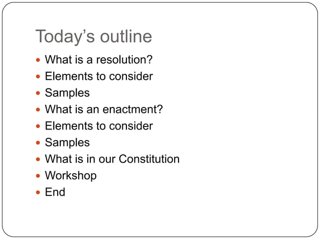 How To Write A Resolution And Enactment | PPTX | Law