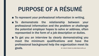 How to write a resume’ | PPTX