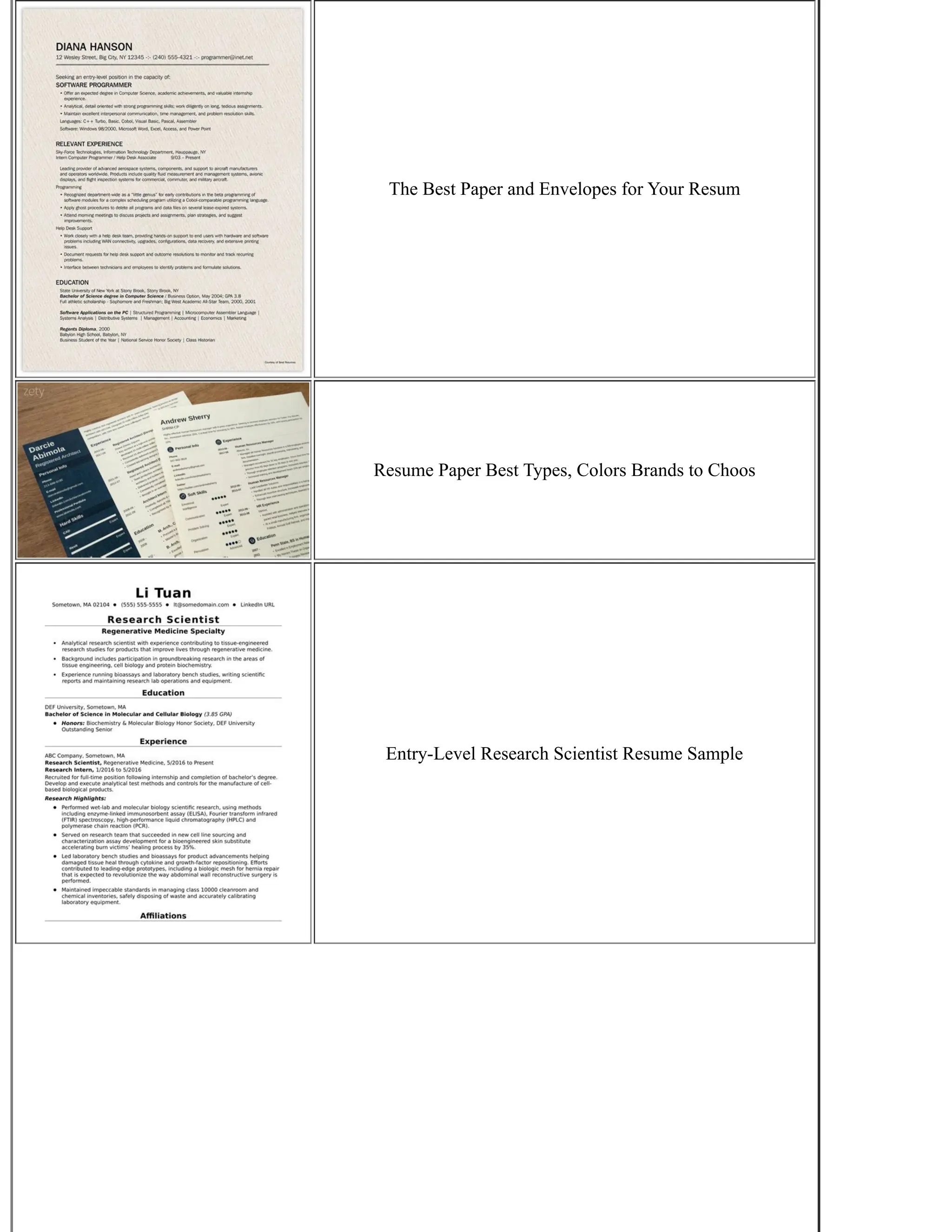 How To Write A Resume Paper | PDF