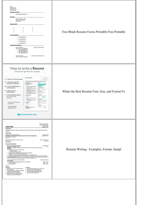How To Write A Resume Paper | PDF | Desktop Publishing | Computer ...