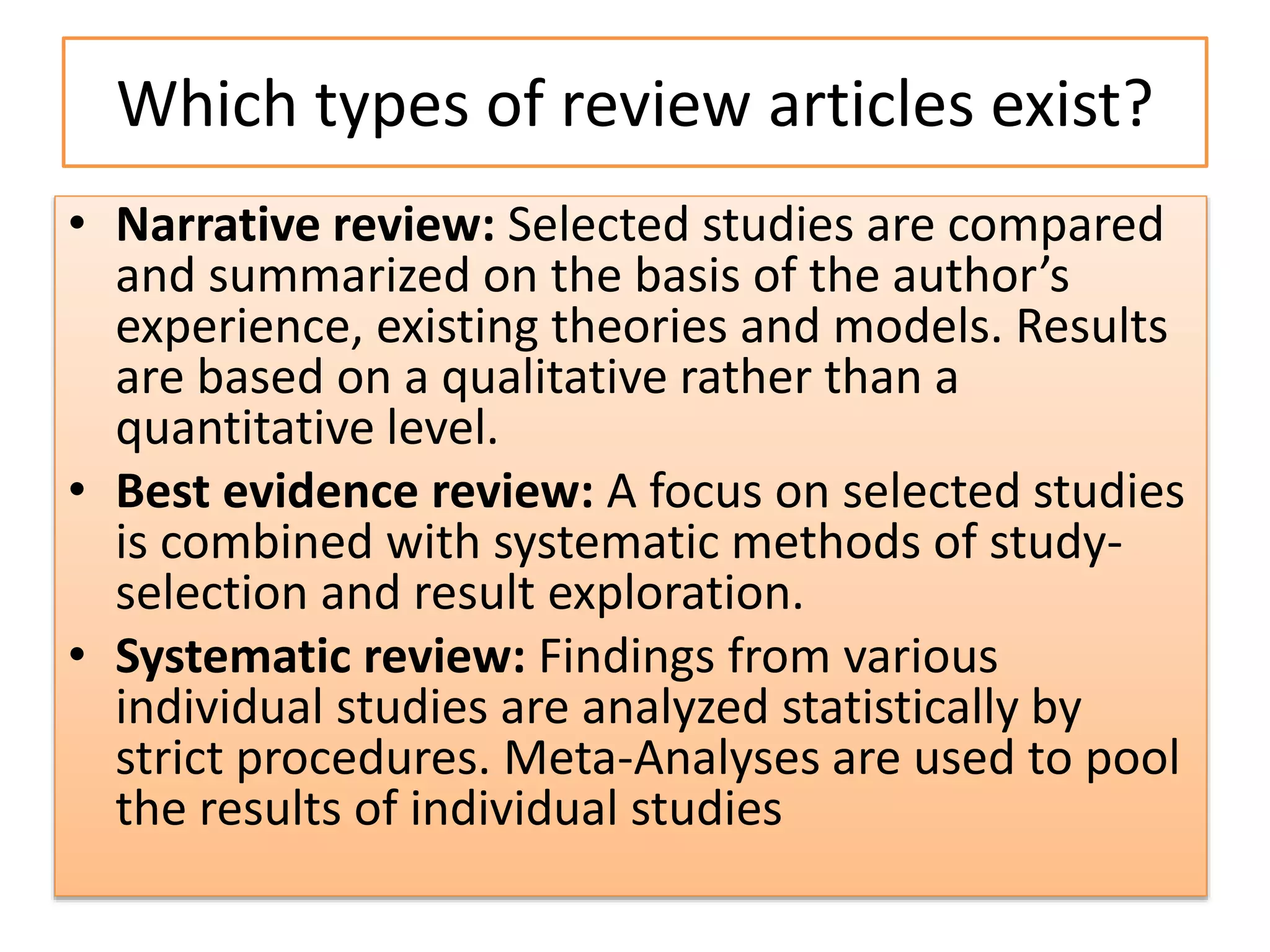 How to write a review article | PPTX