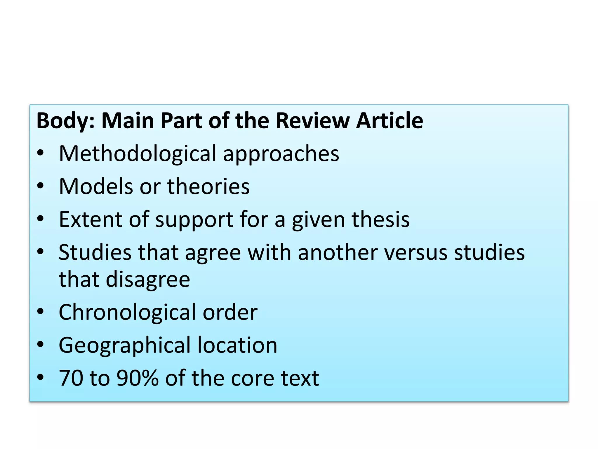 How to write a review article | PPTX