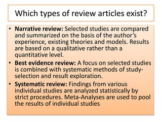 How to write a review article | PPTX