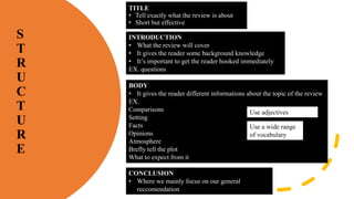 PowerPoint on How to write an igcse review PowerPoint | PPTX