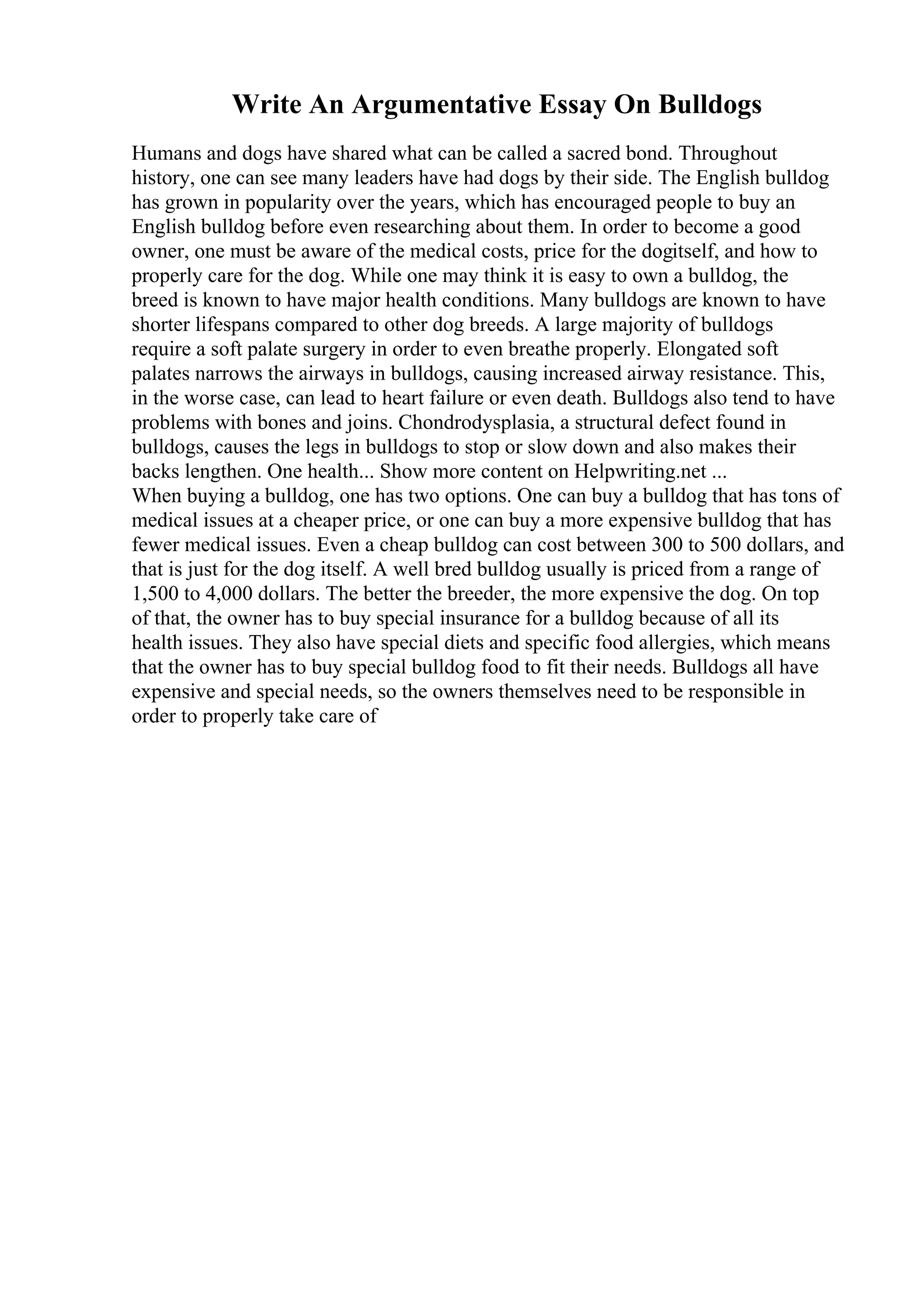 How To Write Argumentative Essays | PDF