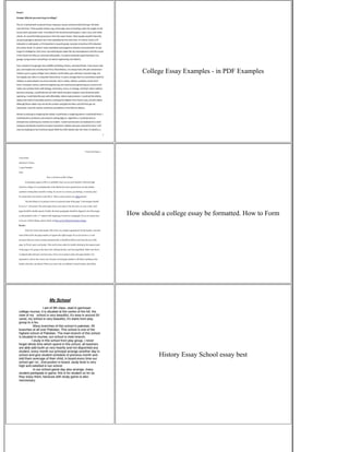 How To Write A School Paper | PDF