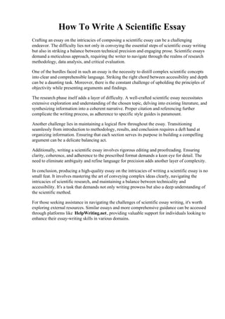 How To Write A Scientific Essay.pdf