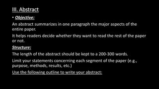 How to write a scientific paper | PPTX