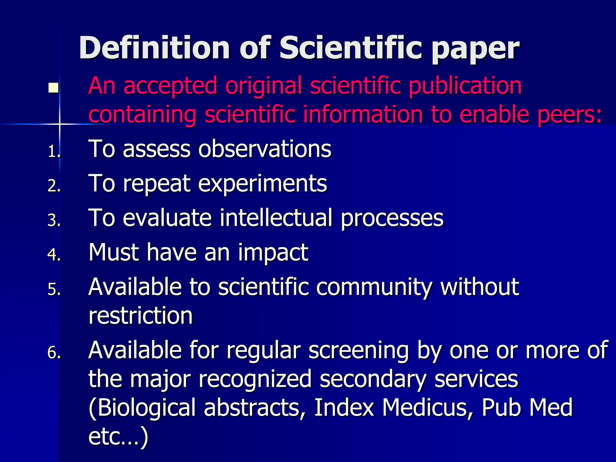 How To Write A Scientific Paper | PPT