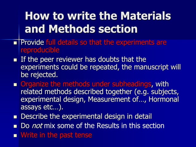 How To Write A Scientific Paper | PPT | Science