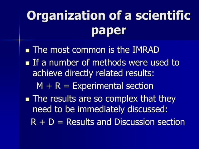 How To Write A Scientific Paper | PPT | Science