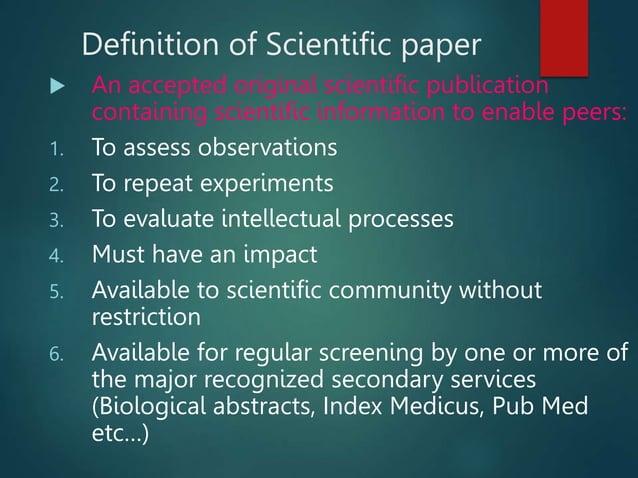 How To Write A Scientific research Paper.ppt