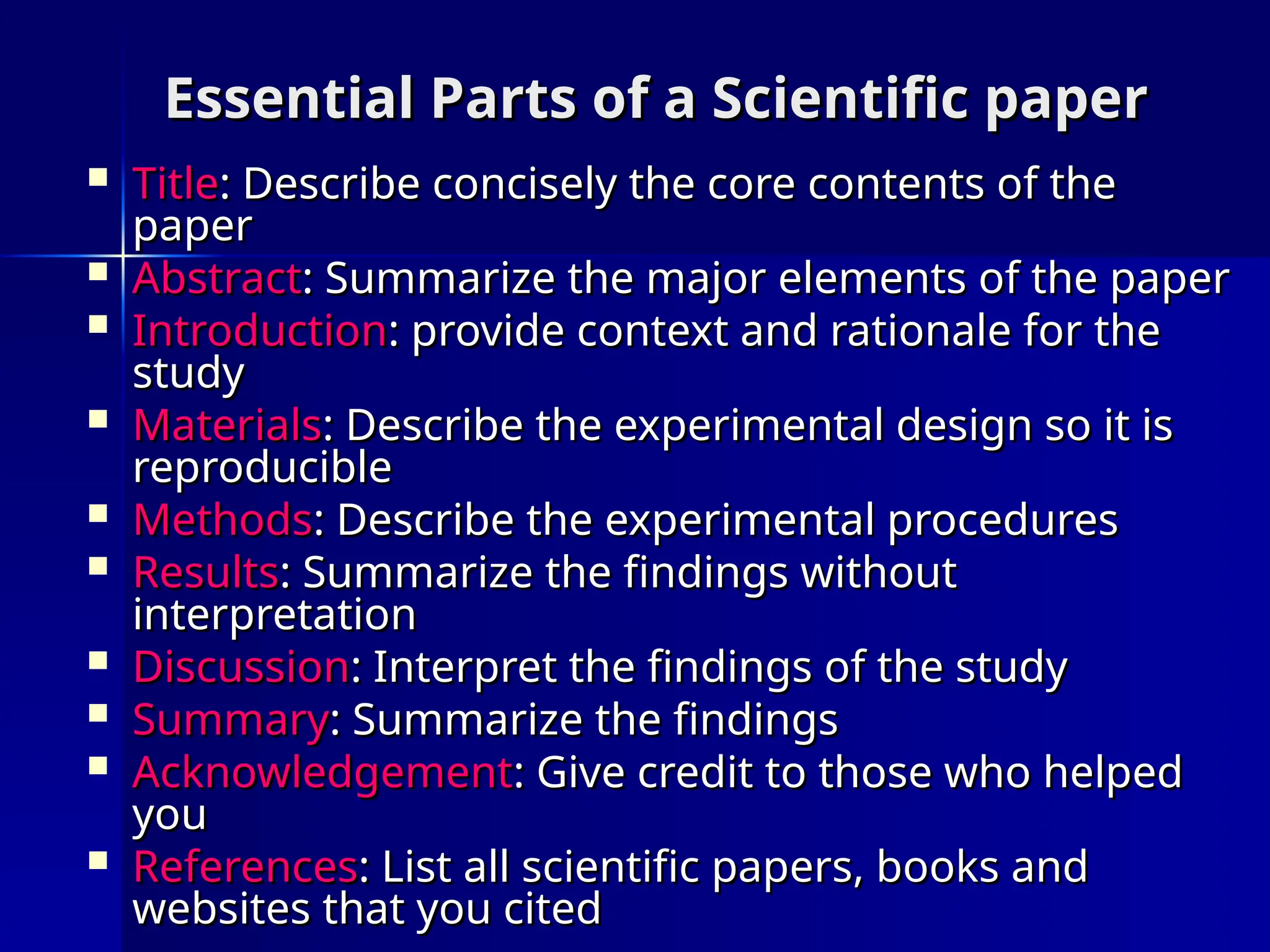 How To Write A Scientific Paper- IMRAD pattern | PPT