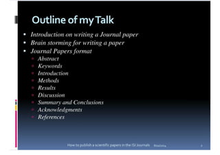 How To Write A Scientific Paper In ISI Journals | PPT