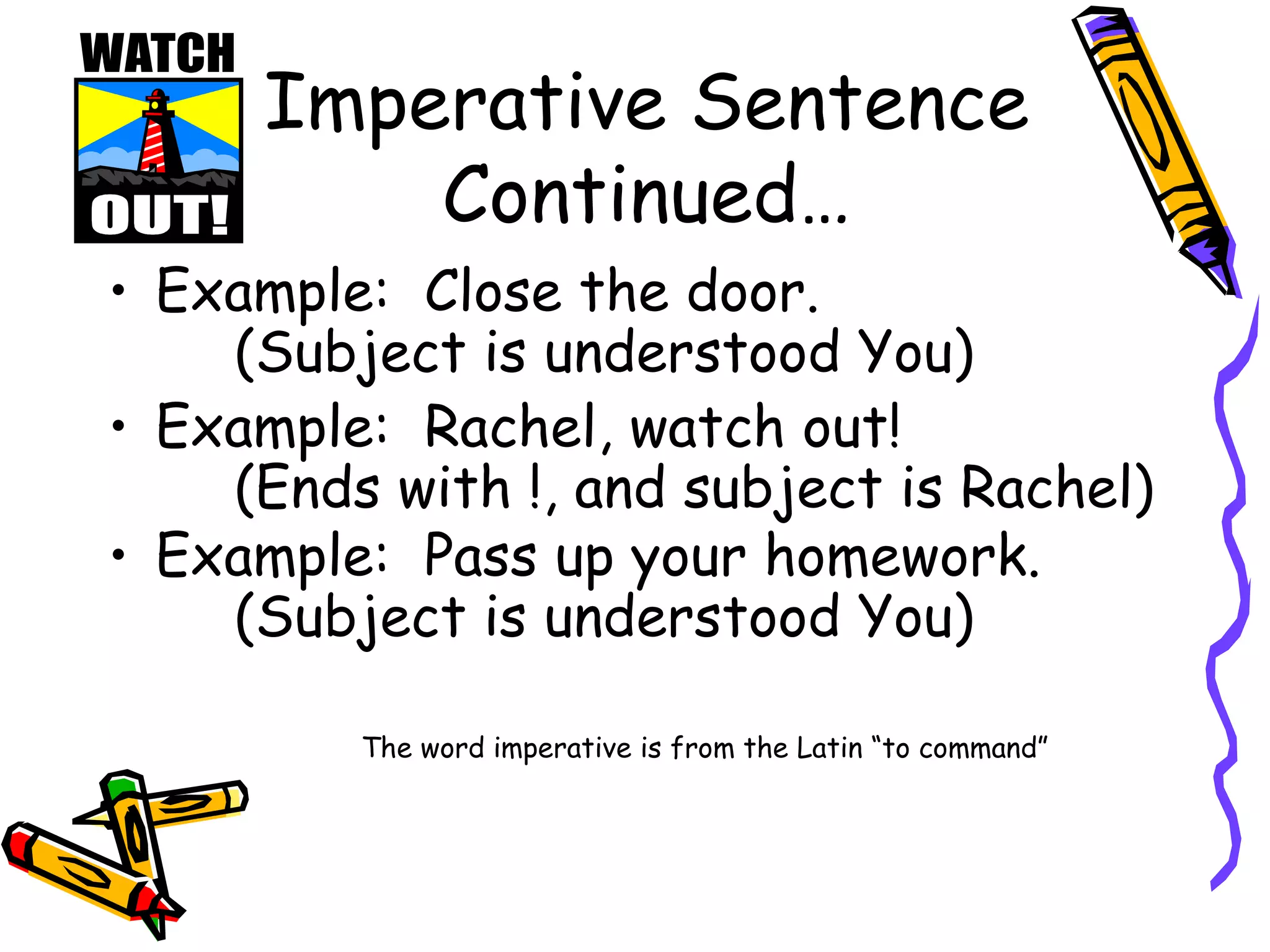 How to write a sentence | PPT