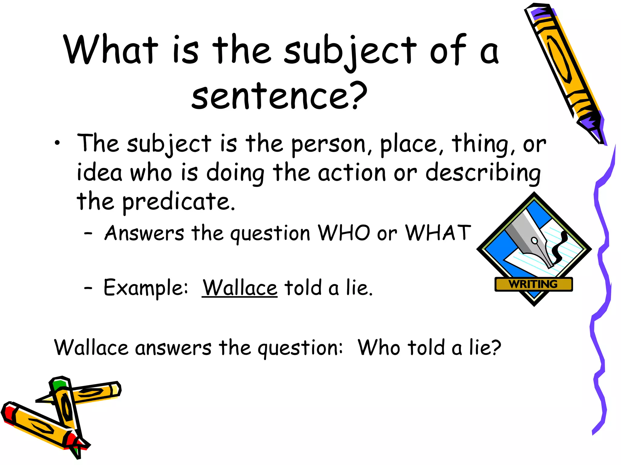 How to write a sentence | PPT