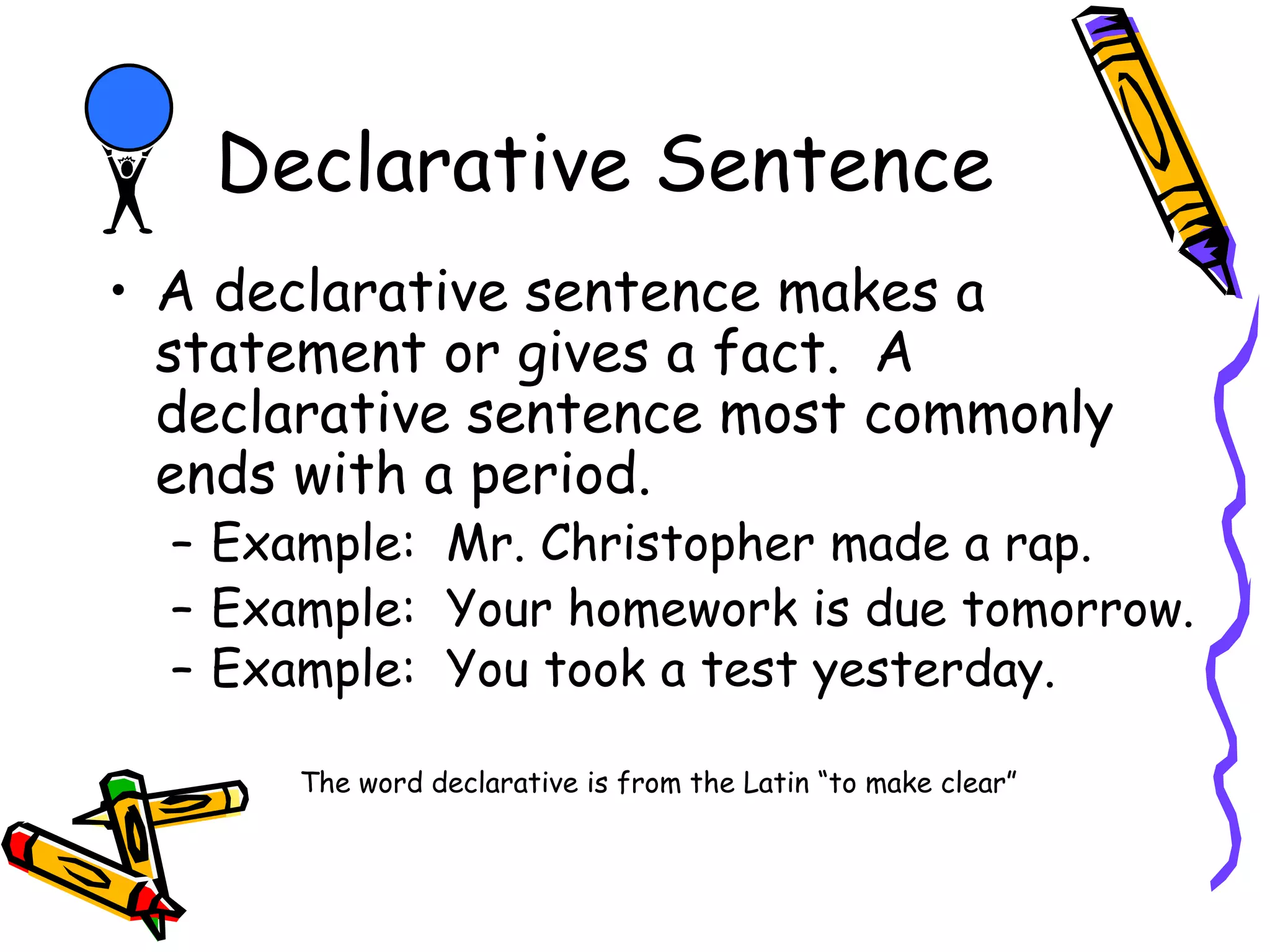 How to write a sentence | PPT