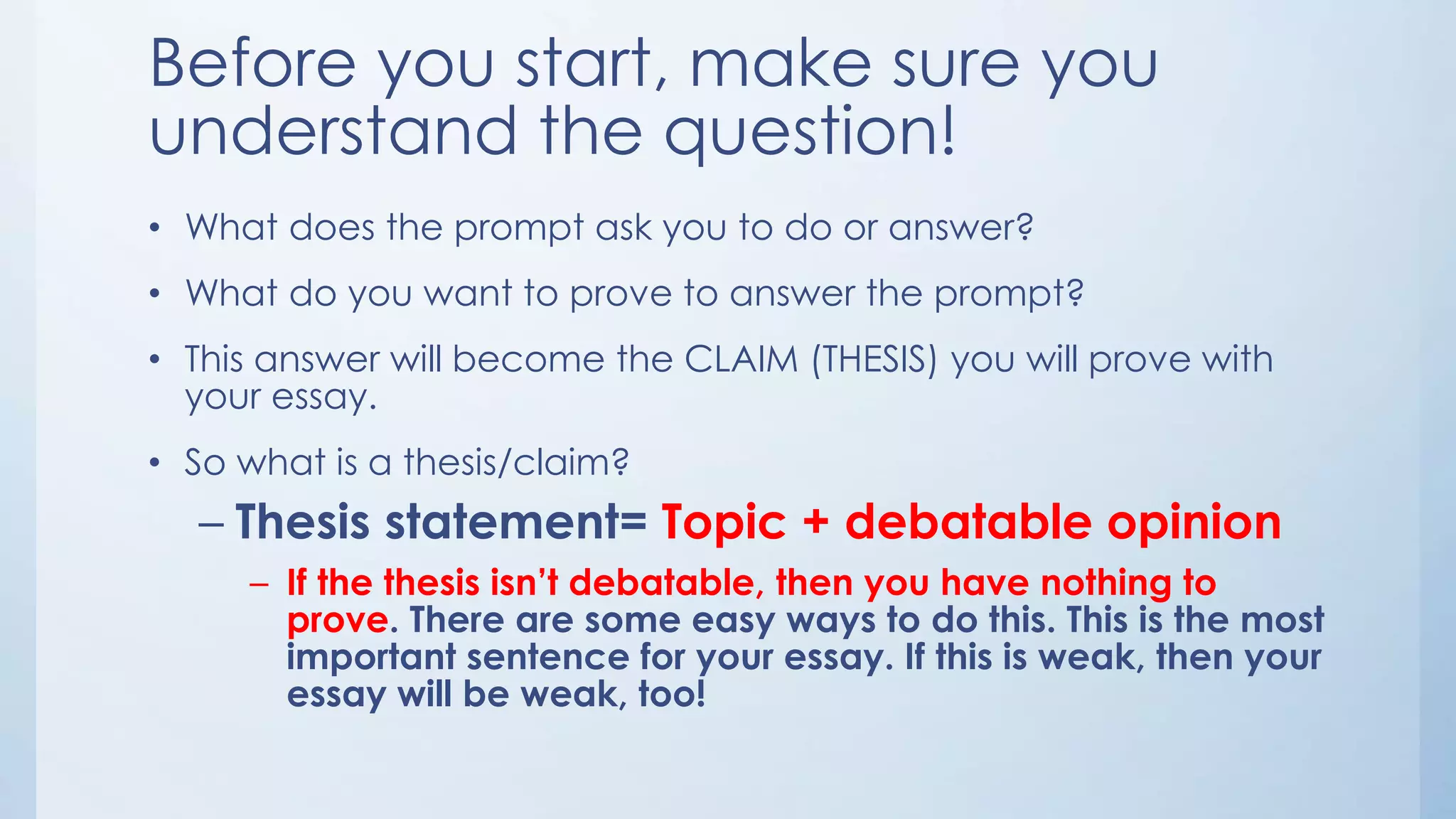 How to write a short response paragraph mine | PPT