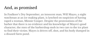 How to write a short story: The first paragraph | PPTX