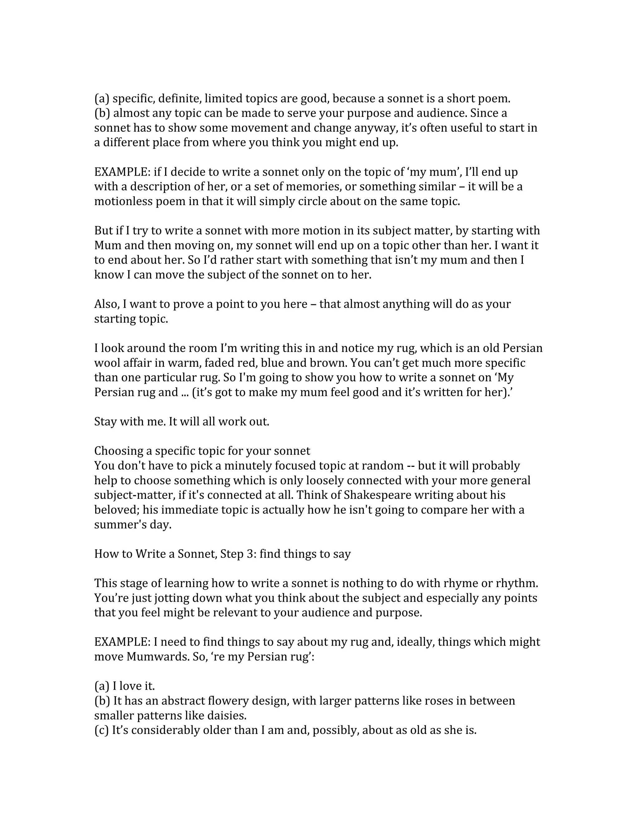 How to write a sonnet | PDF