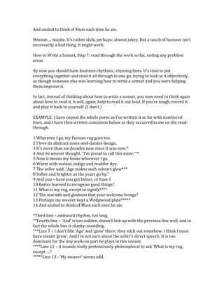 How to write a sonnet | PDF