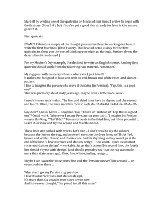 How to write a sonnet | PDF