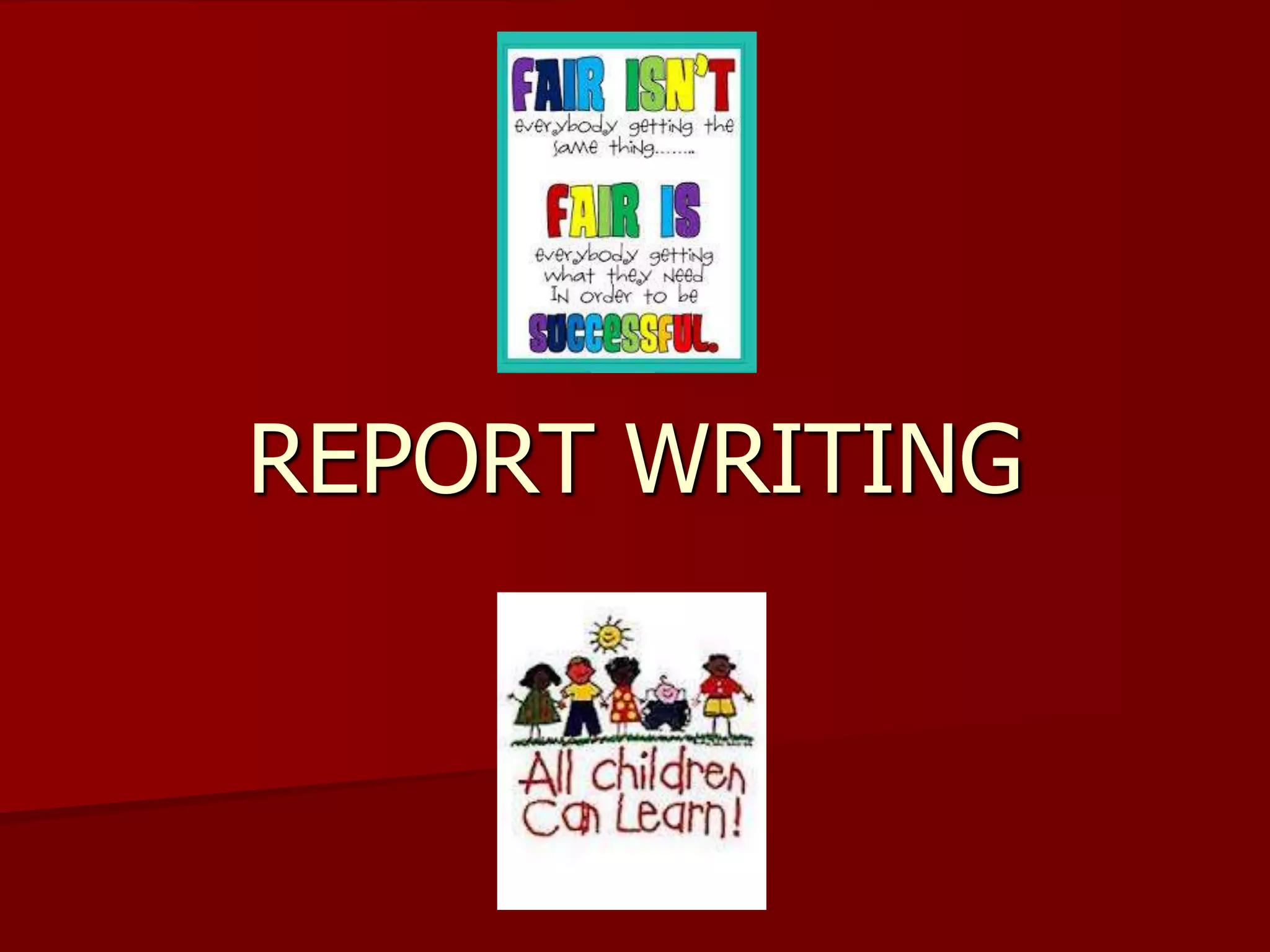 How to write a special education report | PPT