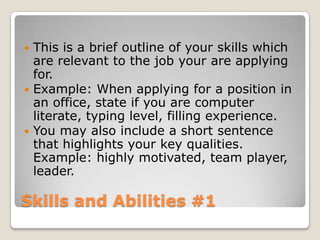 Tips for writing a successful résumé | PPTX | Resume Writing and Advice ...