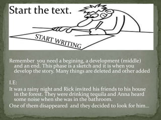 How to write a story - Example | PPT