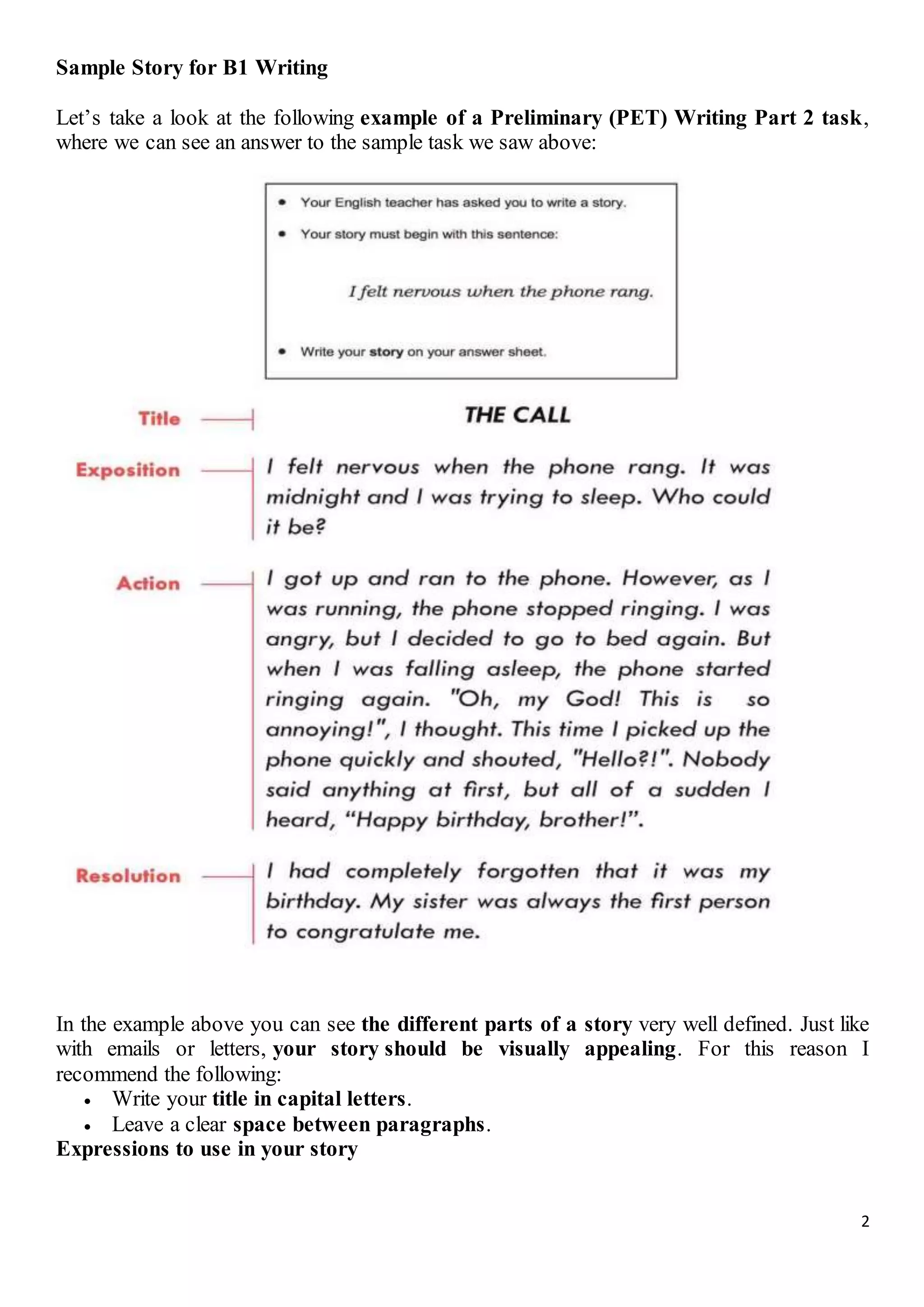 How to write a story | DOCX