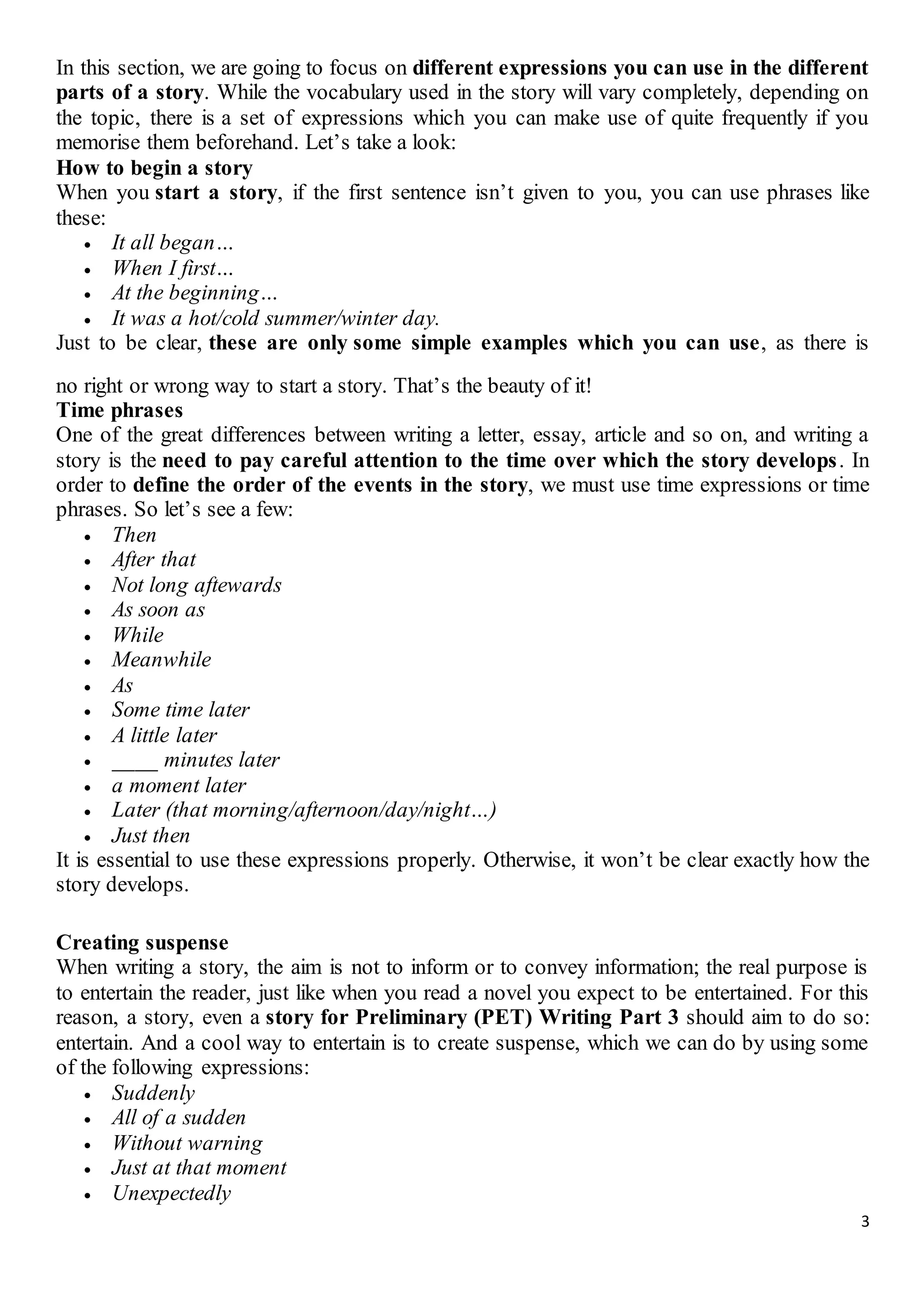 How to write a story | DOCX